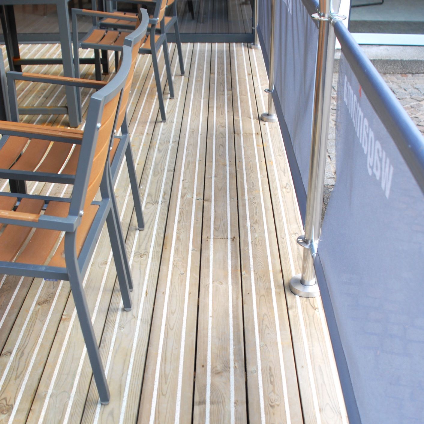 Maximising hospitality venue space using outdoor decking